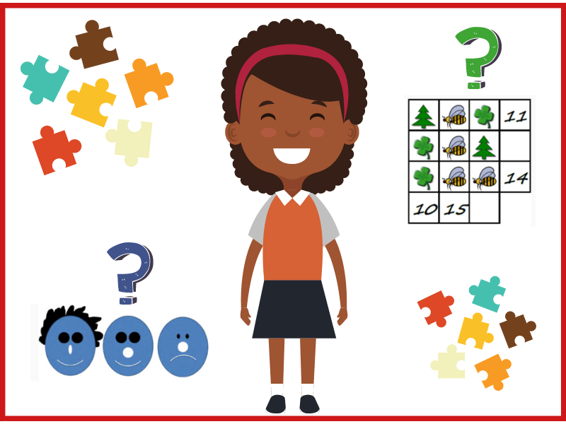 Faces and Puzzle Grid - Maths Clubs
